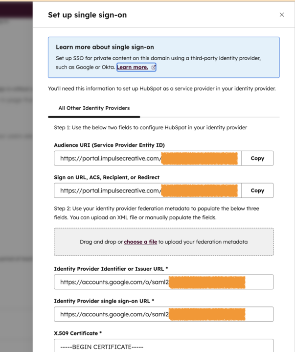 Setting Up Single Sign-On (SSO) for LMS or Courses